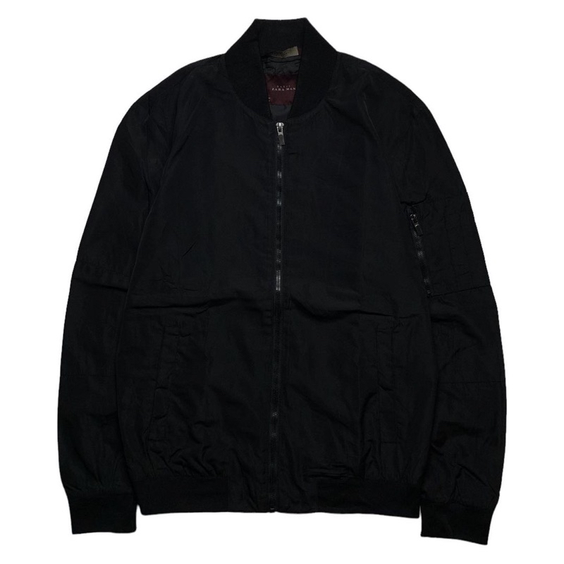 Jual Zara Man Basic Bomber Jacket | Shopee Indonesia