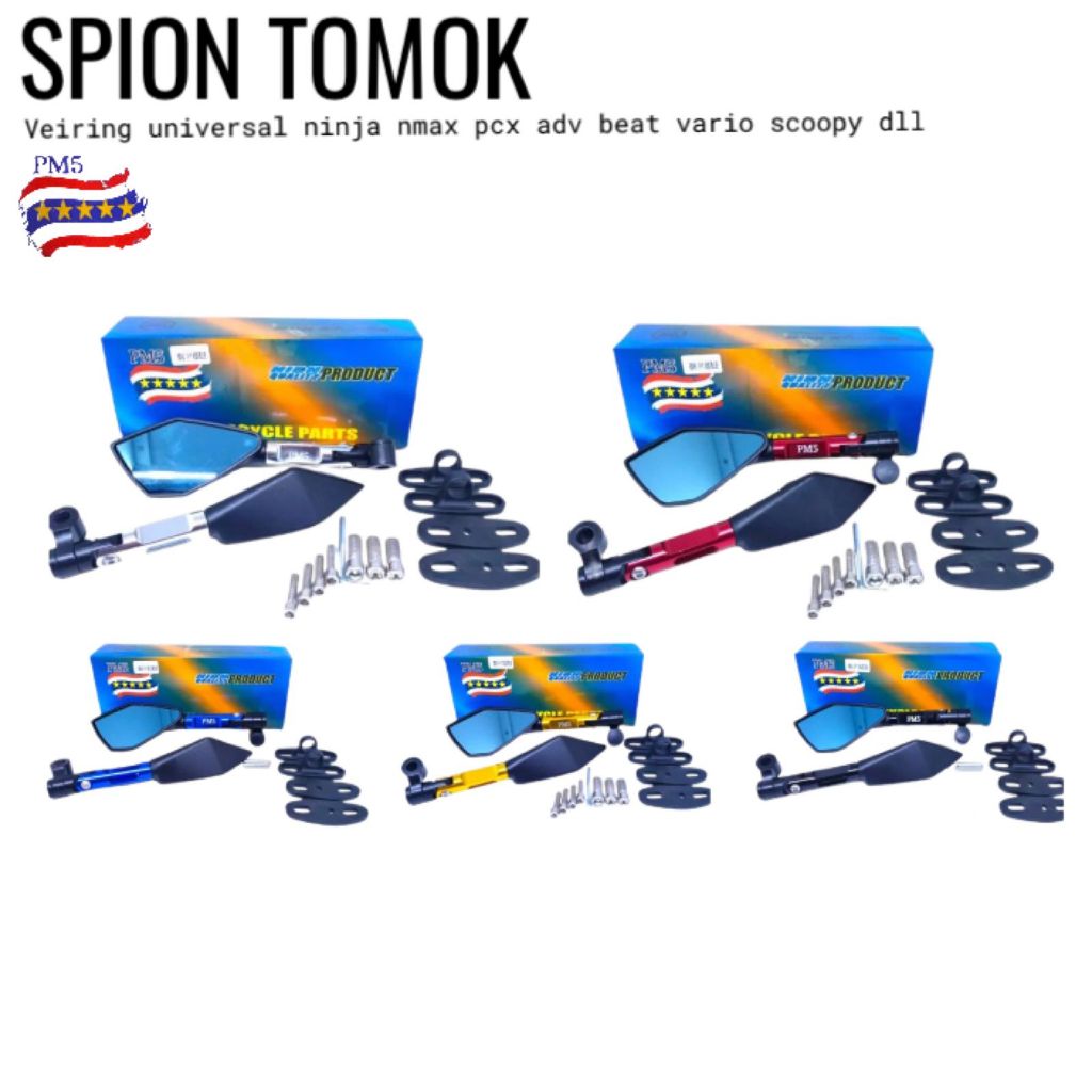 Jual spion tomok v5 spion tomok jumbo veiring universal ninja nmax ...