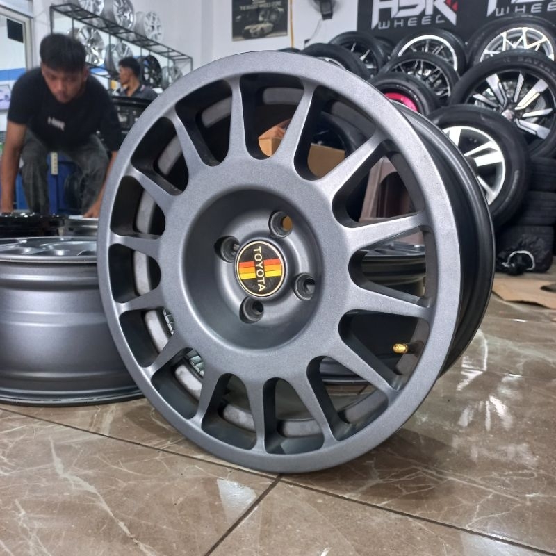 Jual VELG RACING SECOND | ENKEI RING 15X7 PCD 4X100 ET 40 GREY | Shopee ...