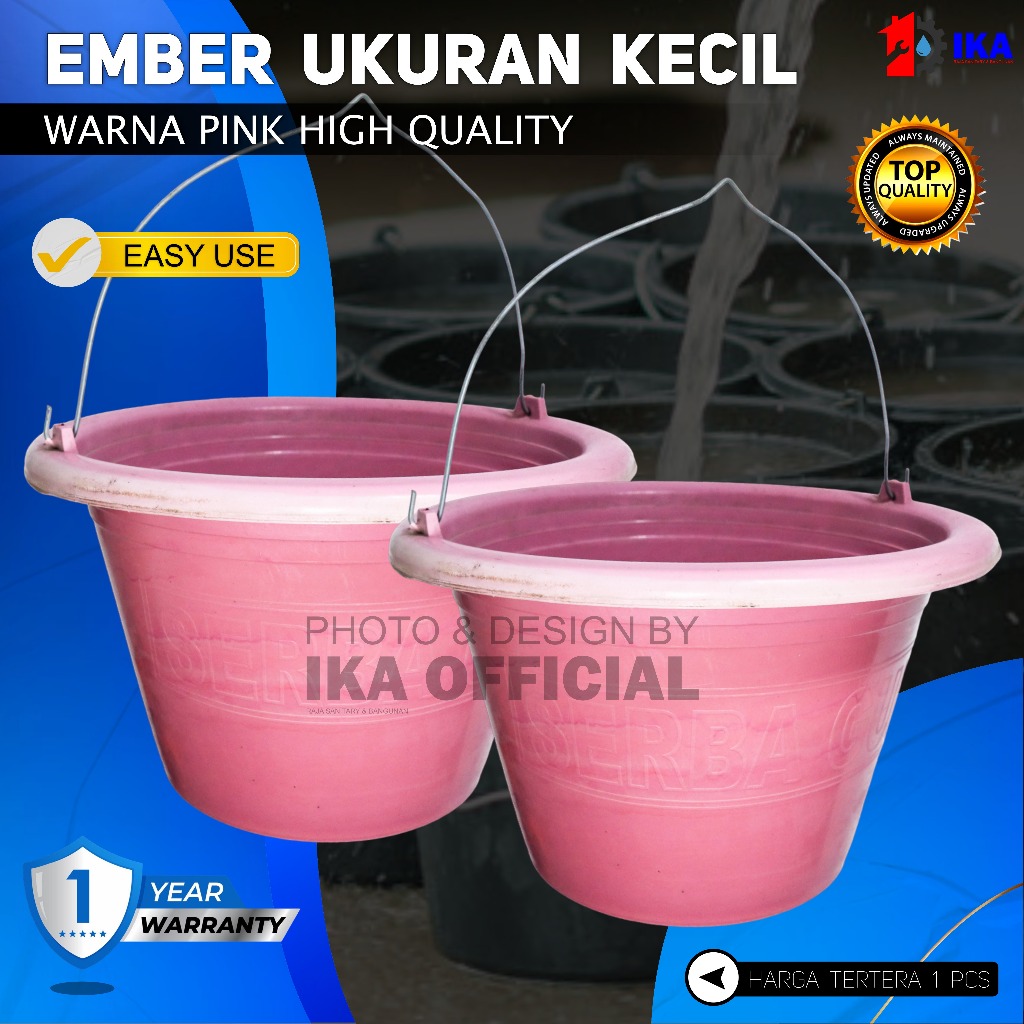 Jual Ember Plastik WARNA KECIL PINK Ember Cor Anti Pecah | Ember ...