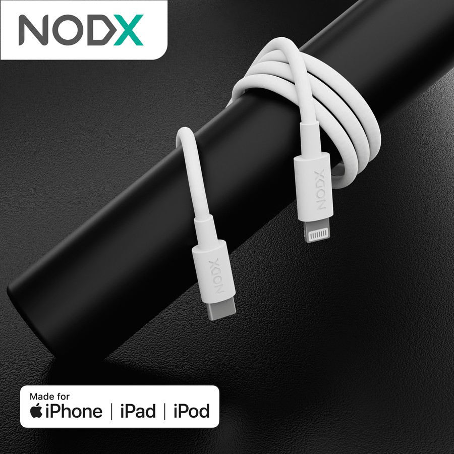 Jual NODX Kabel USB-C to Lightning Fast Charging (MFi) | Shopee Indonesia