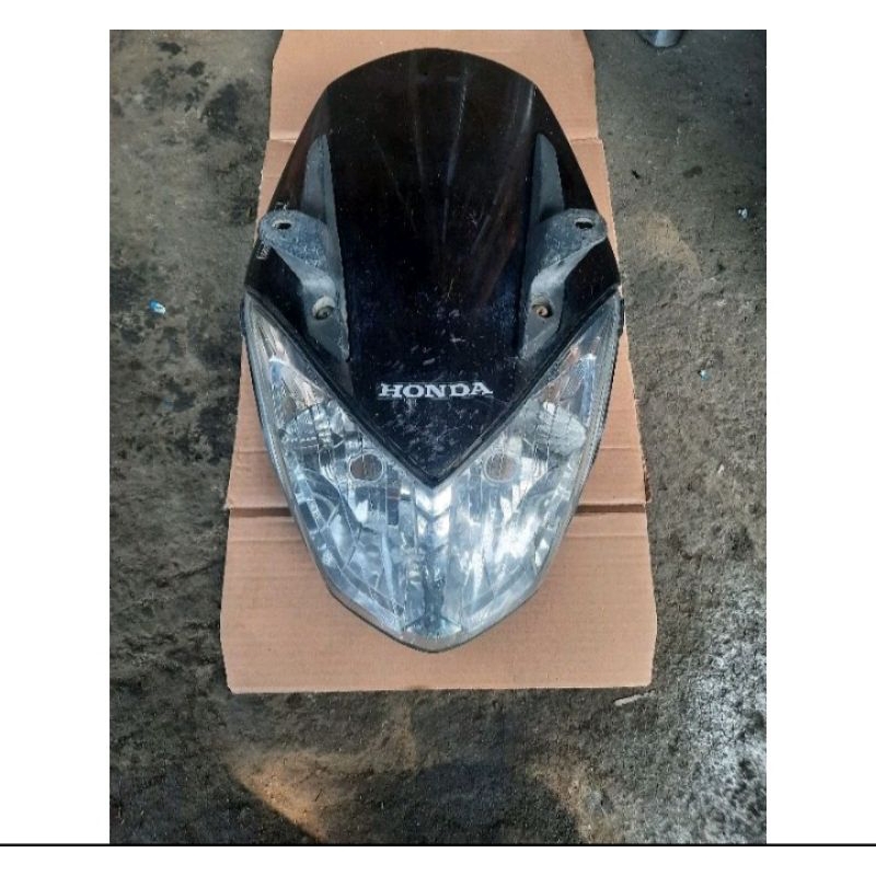 Jual cover lampu depan 1 set honda cs1 one original copotan | Shopee ...