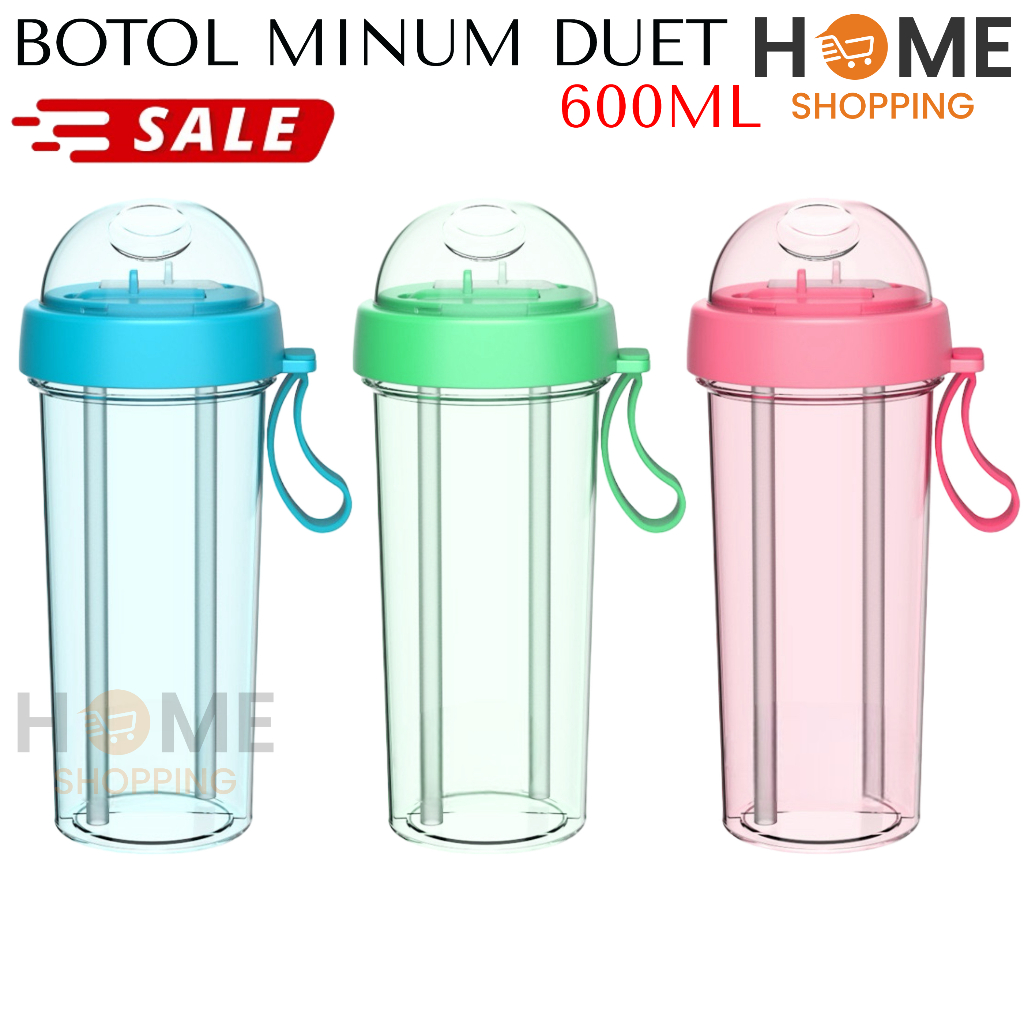 Jual [HS] BT15 BOTOL AIR MINUM DUET / BOTOL AIR MINUM DUAL 2 IN 1 ...