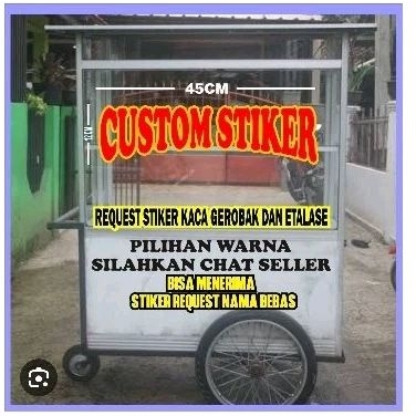 Jual stiker kaca / stiker steling / stelling / stiker jualan / stiker ...