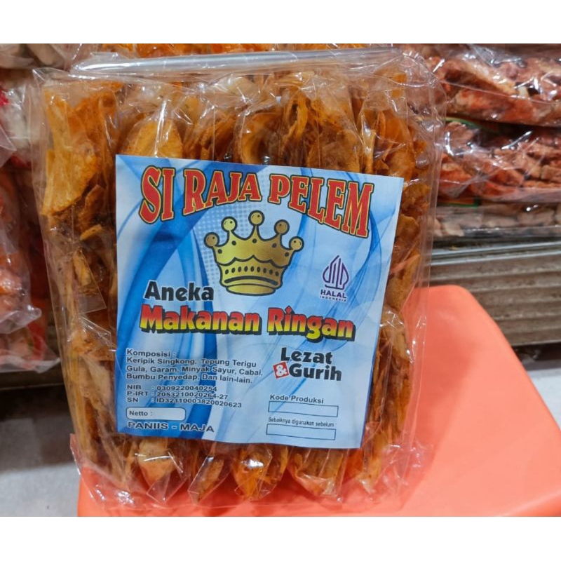 Jual Keripik Singkong Pedas Si Raja Pelem 1 Pack isi 12 Pcs | Shopee ...
