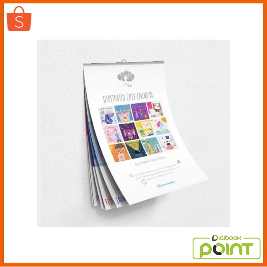 Jual Kalender Dinding 2026 Custom – 8 Lembar, Klem Seng, Cetak Full ...