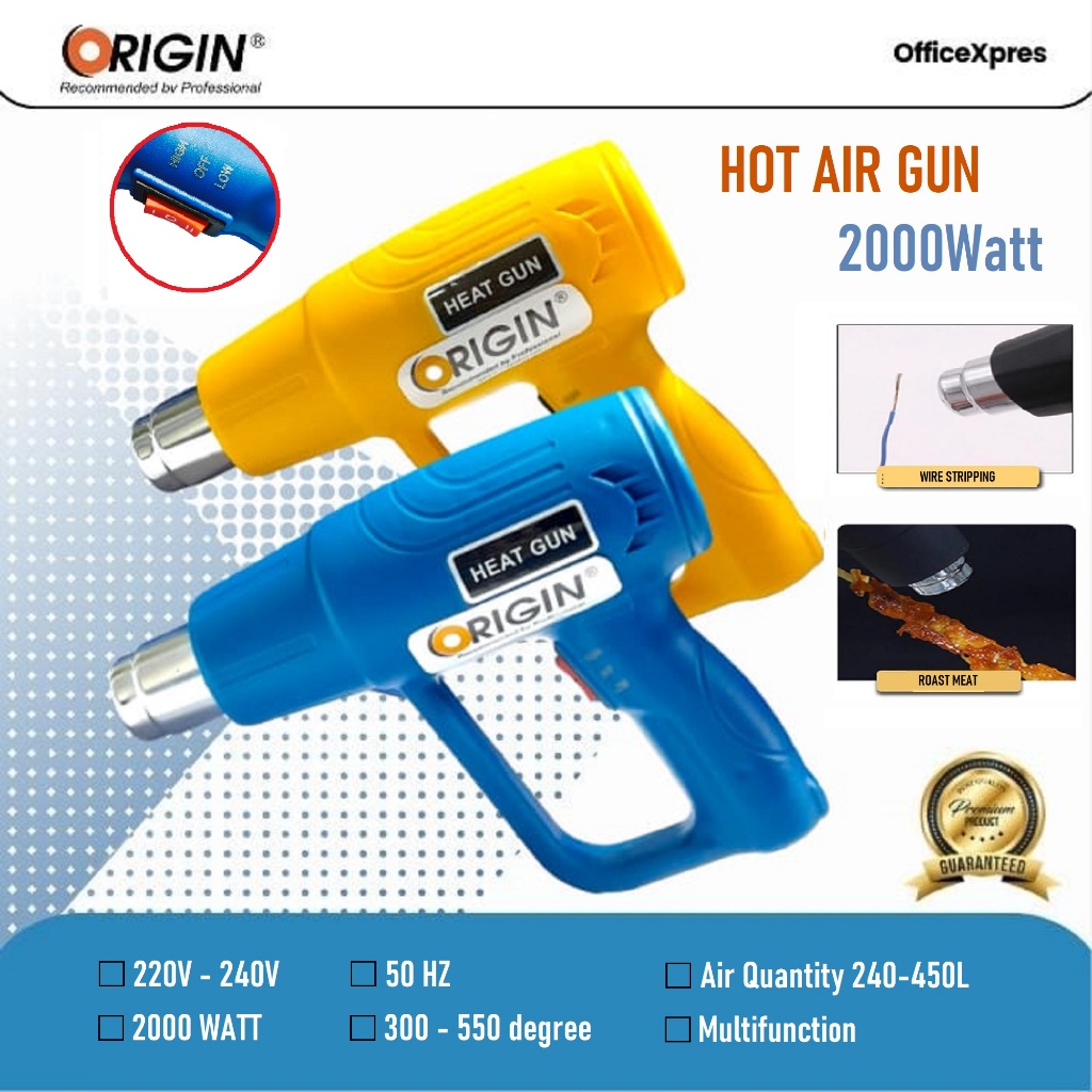 Jual Heat Gun 2000watt / Hot Air Gun / Blower Udara Panas / Alat ...