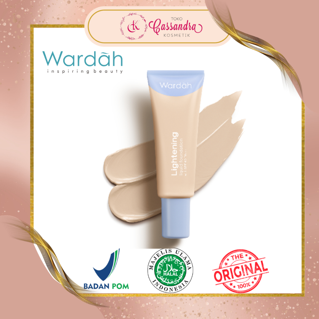 Jual WARDAH LIGHTENING LIQUID FOUNDATION SACHET - 6ML - MINI SACHET ...