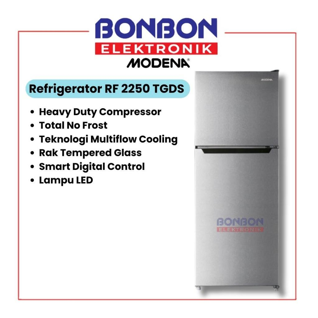 Jual Modena Kulkas 2 Pintu Refrigerator RF 2250 TGDS / RF2250 225 Liter ...