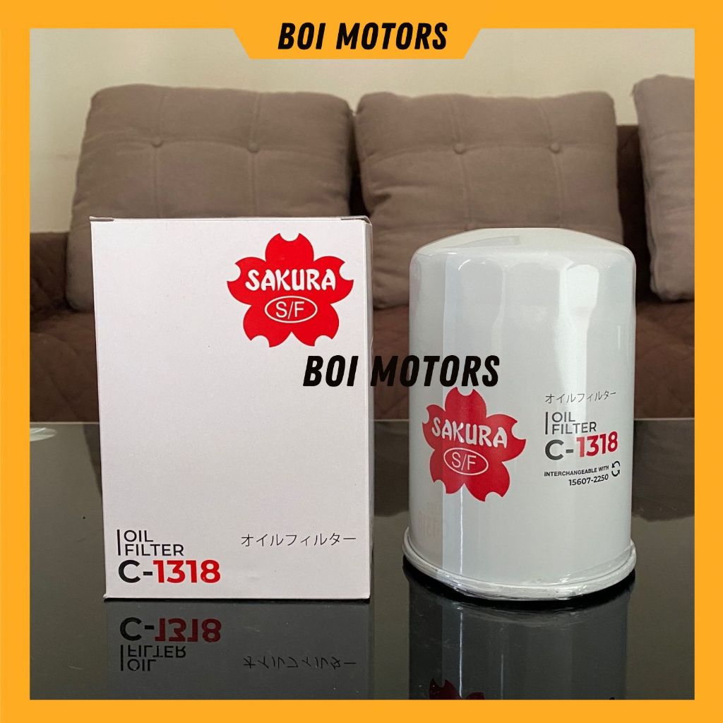 Jual SAKURA C-1318 - Filter Oli Hino Dutro Toyota Dyna Rino | Shopee Indonesia