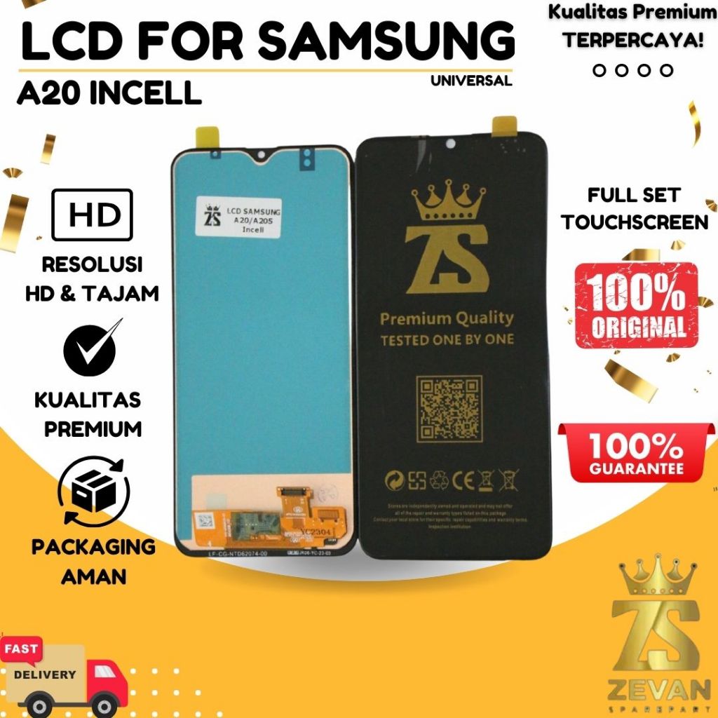 Jual LCD SAMSUNG A20/A205 Incell Full Touchscreen Universal | Shopee ...