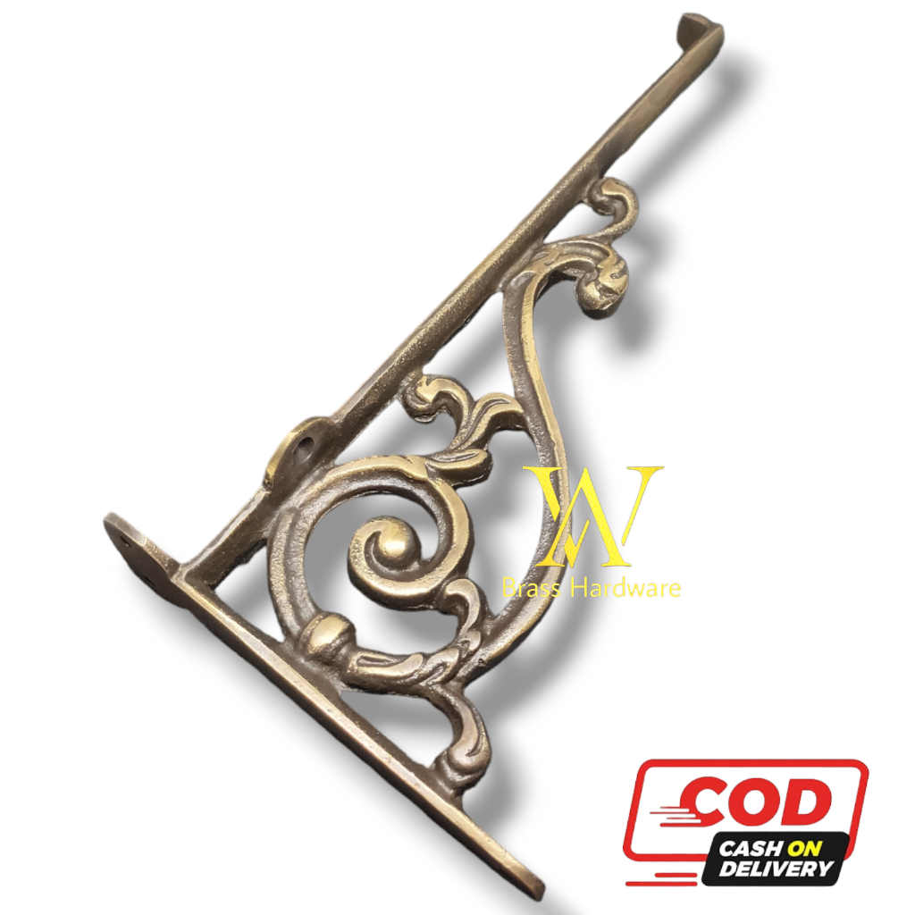 Jual Siku Rak Kuningan Panjang Antik Bermotif Ukir 1 Pcs | Shopee Indonesia