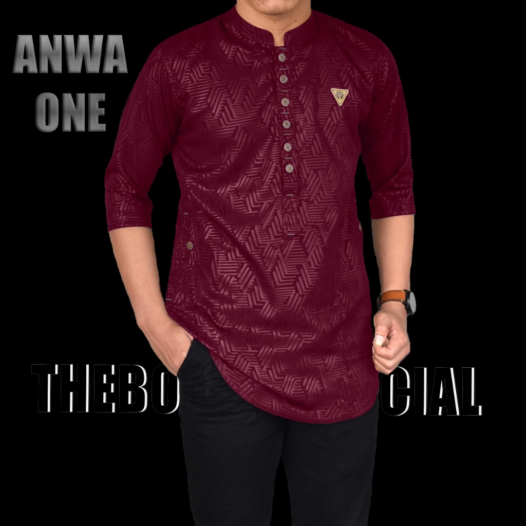 Jual Baju Koko Kurta Emboss Terbaru 2023 Baju koko kurta pria Modern ...