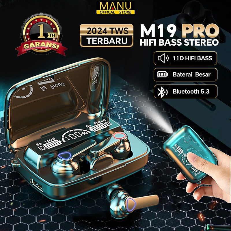 Jual 2025 New TWS Earphone bluetooth Bluetooth 5.3 Wireless Headset 9D HIFI Stereo IP67 ...