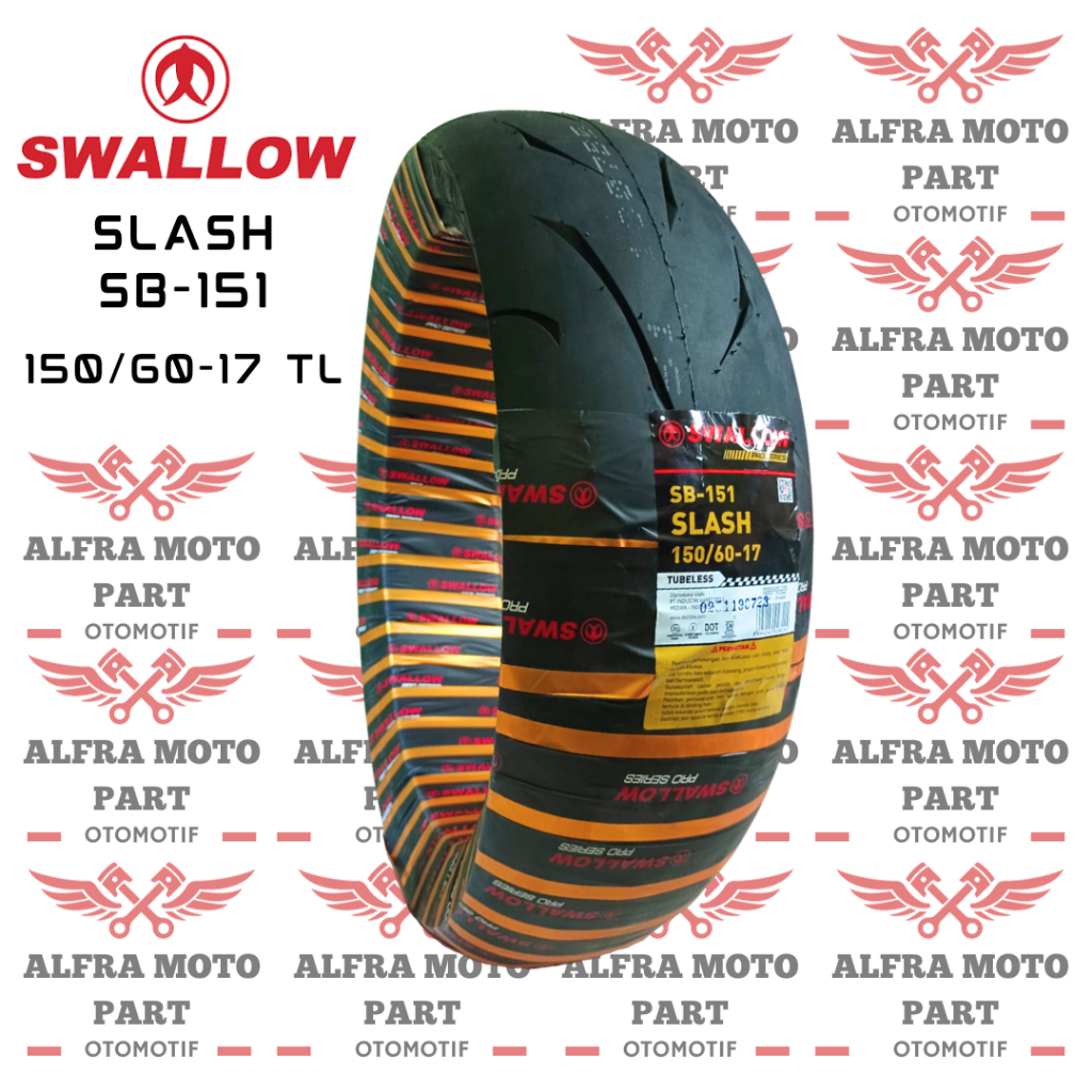 Jual BAN LUAR 150/60-17 SWALLOW SLASH SB-151 TUBELESS PRO SERIES ...