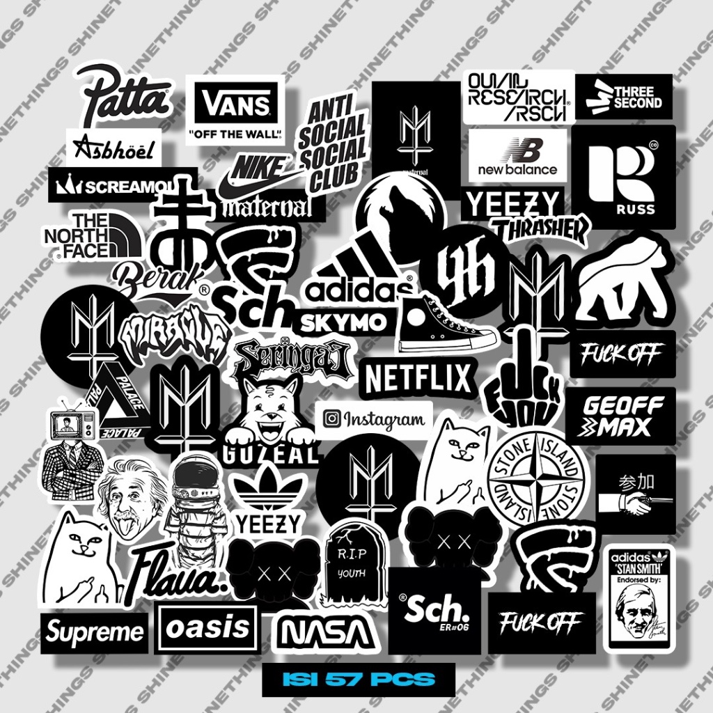 Jual sticker helm stiker pack brand music metal aesthetic MATERNAL ...