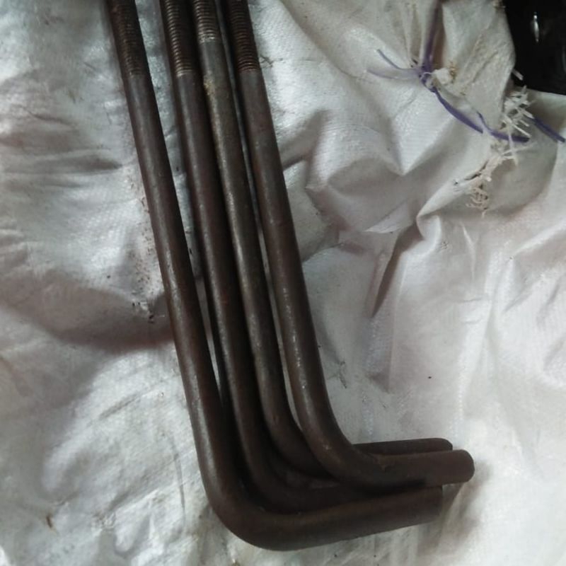 Jual baut angkur L m19 x 500mm x 100mm atau anchorbolt L 3/4x50x10cm ...