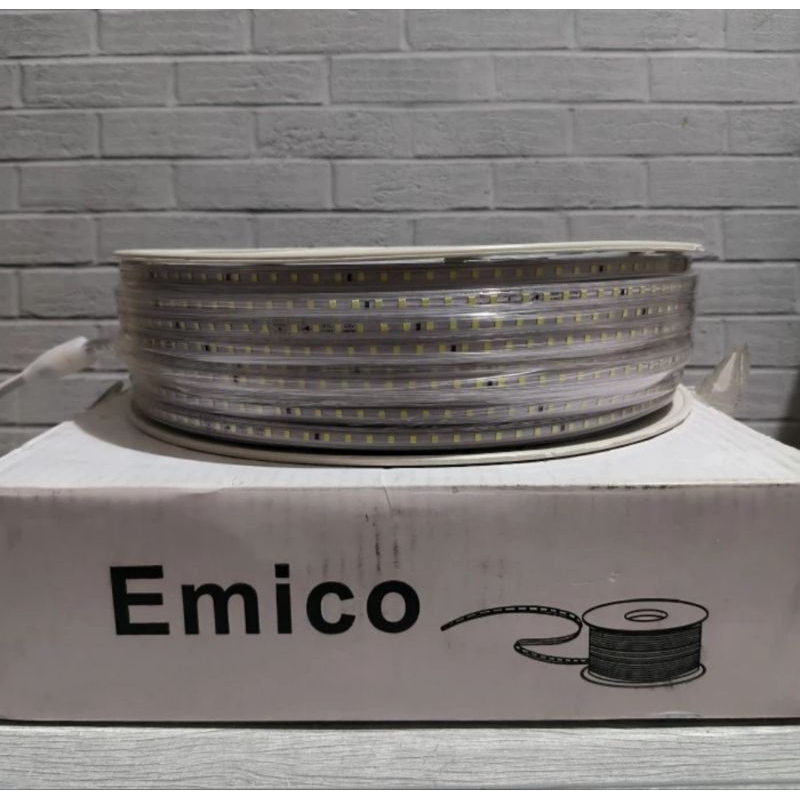 Jual HARGA 1 ROLL 100M EMICO LED STRIP LIGHT 2835 120LED/METER IP66 ...
