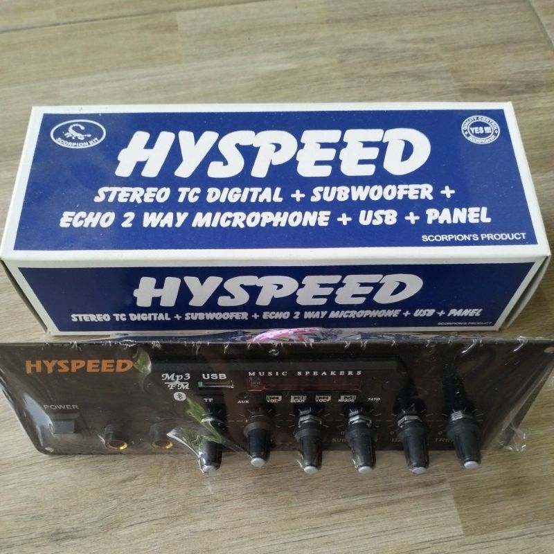 Jual Hyspeed Tone control stereo plus subwoofer plus echo plus MP3 plus ...