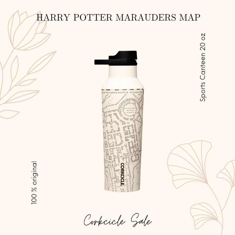 Jual Corkcicle Harry Potter Marauders Map Sports Canteen [READY STOCK ...