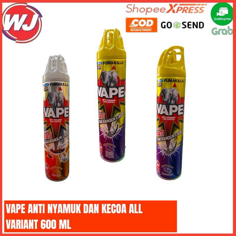 Jual VAPE ANTI NYAMUK DAN KECOA ALL VARIANT 600 ML | Shopee Indonesia