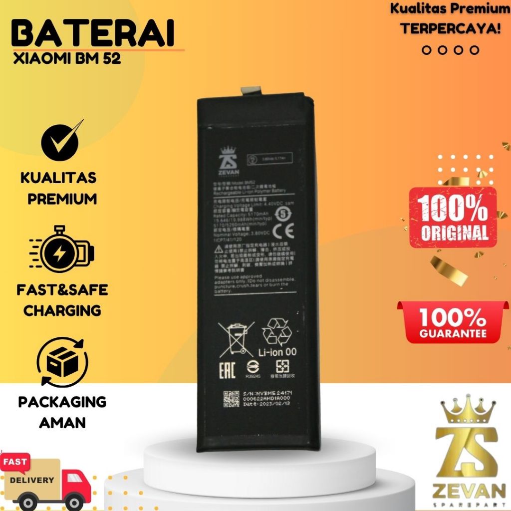 Jual Baterai Xiaomi BM 52 ( MI Note 10/ 10 Lite/ 10 Pro ) | Shopee ...