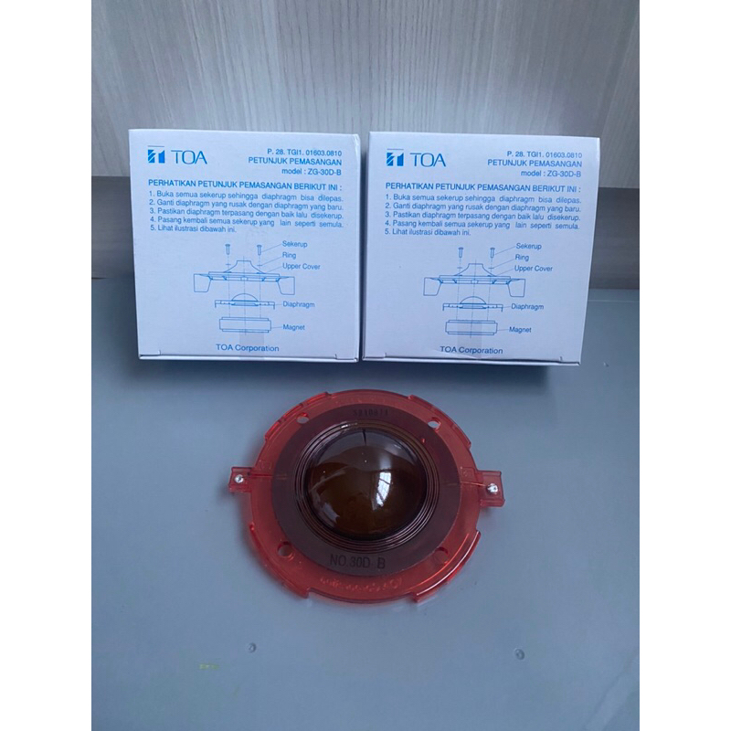 Jual spul toa ZG-30DB toa diaphragm 50 watt with casing 50w ZG 30 DB spool toa original | Shopee ...