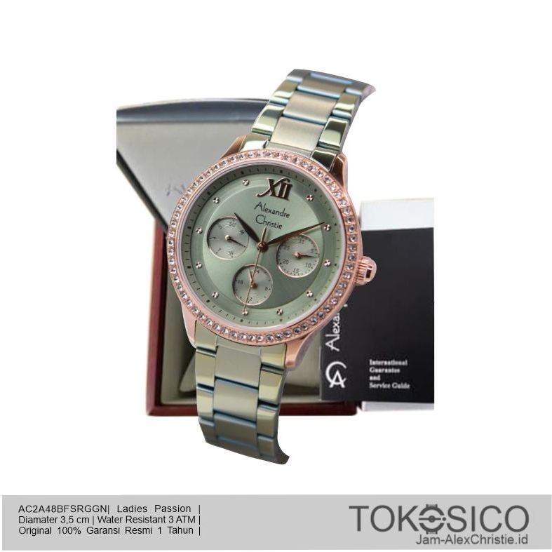 Jual TERBARU JAM ALEXANDER CHRISTIE WANITA ORIGINAL STAINLESS STEEL ...