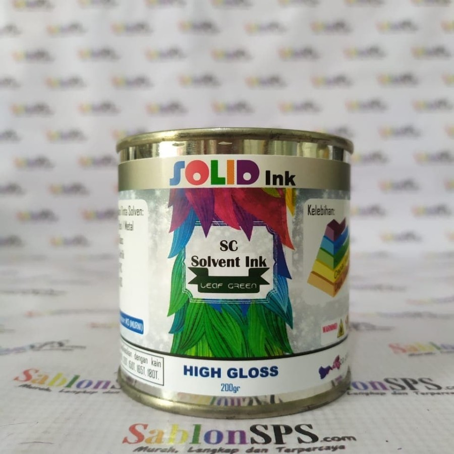 Jual TINTA SABLON GELAS BESI /METAL 250GR HIJAU LEAF GREEN BASIS MINYAK ...