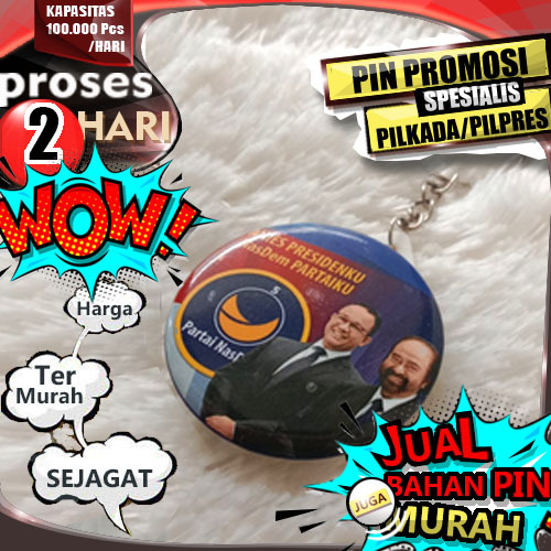 Jual Pabrik pin promosi dan pin pilkada bahan kaleng dan alumunium ...