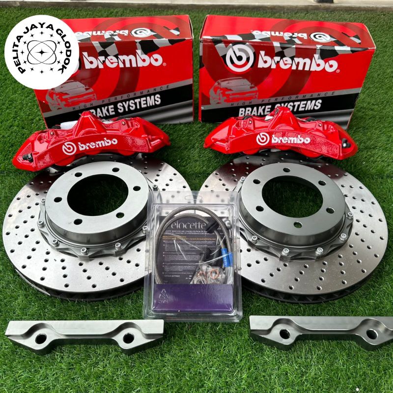 Jual BIG BRAKE KIT BBK BREMBO GT6 6 POT FORTUNER VNT GR TRD VRZ 1GD 2GD ...