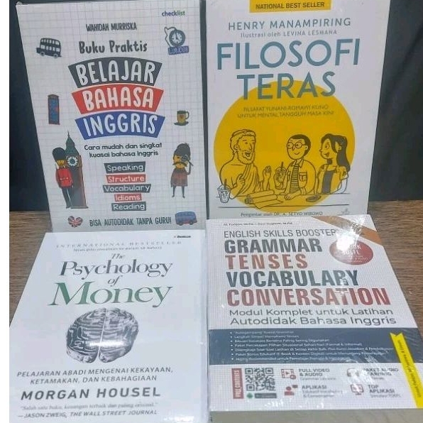 Jual paket 4 buku praktis belajar bahasa inggris filosofi teras the ...
