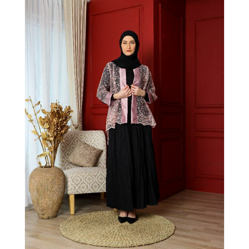 Jual Outer Brokat Simple // Outer Kondangan // Outer Puspita Brokat ...