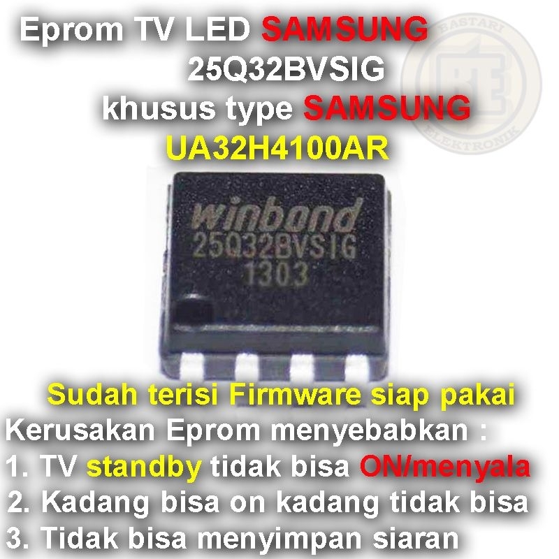 Jual Ic Eprom Firmware TV SAMSUNG UA32H4100AR | Shopee Indonesia