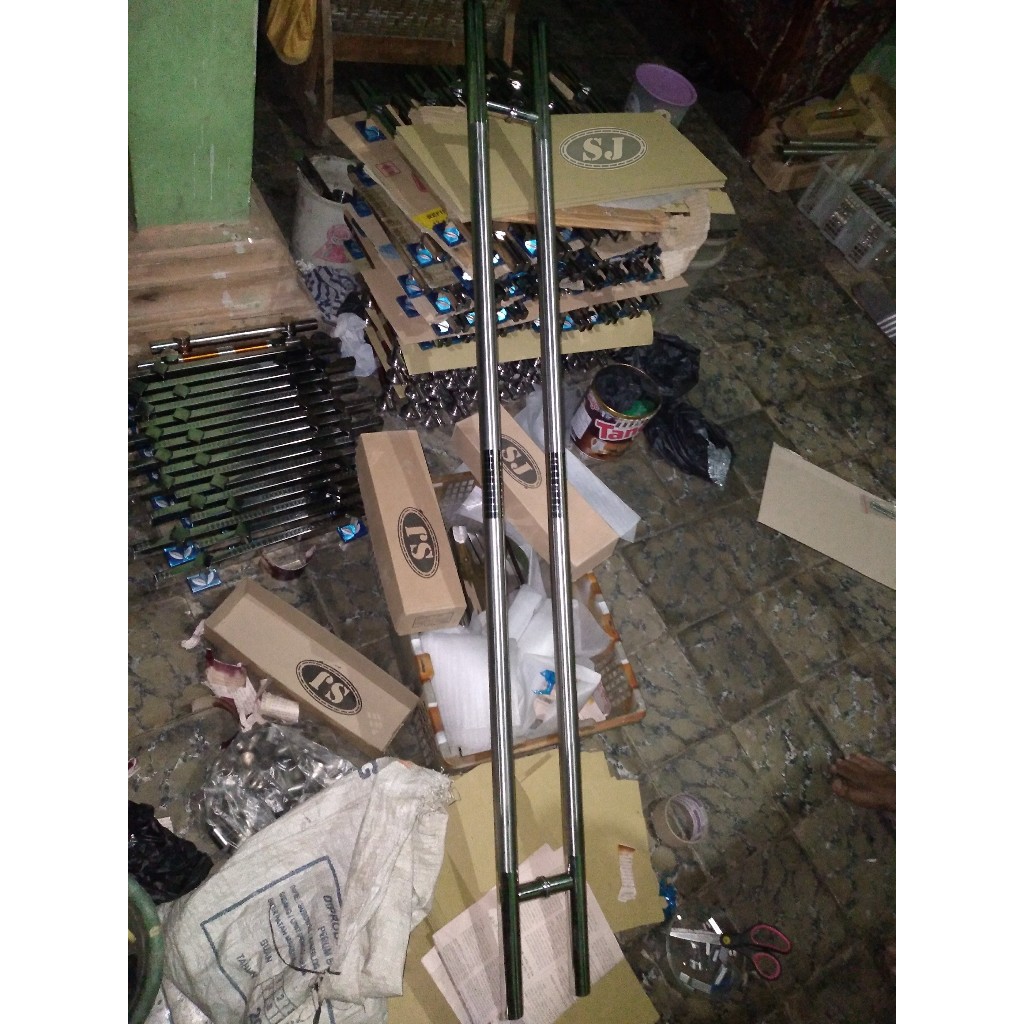 Jual handle pintu baut tembus gagang tarikan pintu stainless panjang ...
