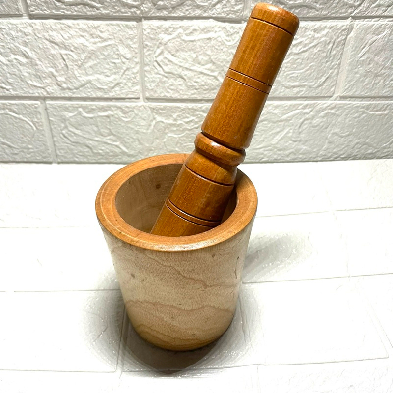 Jual Lumpang Kayu Lesung Kayu Alat Tumbuk Tradisional Tumbukkan Kayu-12 ...