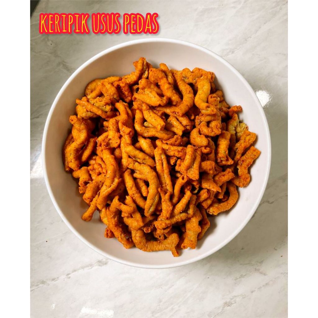Jual Usus Ayam Crispy Pedas 500 gr (1/2 kg) | Shopee Indonesia