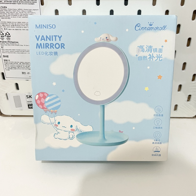 Jual Miniso Vanity Mirror LED Cinnamoroll | Shopee Indonesia