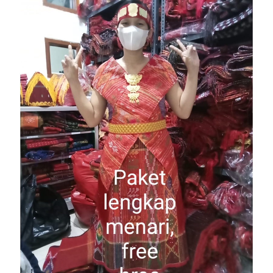 Jual Terkini Baju adat batak paket 5 ulos etnic batak - ulos sadum ...