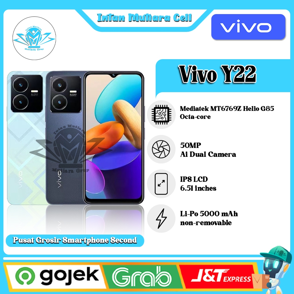 Jual Vivo Y22 Ram 6 Rom 128GB (Second) | Shopee Indonesia