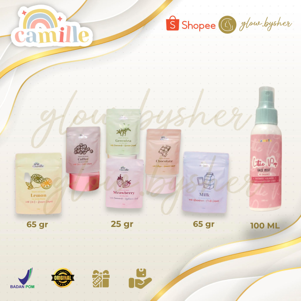 Jual [READY‼️] CAMILLE BEAUTY MASKER ORGANIK FACEMIST FACE MIST LITTLE ...