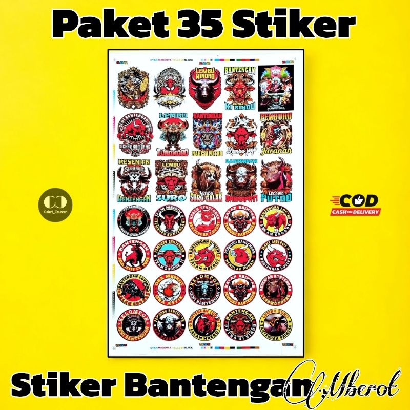 Jual STIKER BANTENGAN MBEROT PAKET 35 STIKER MBEROT VIRAL | Shopee ...