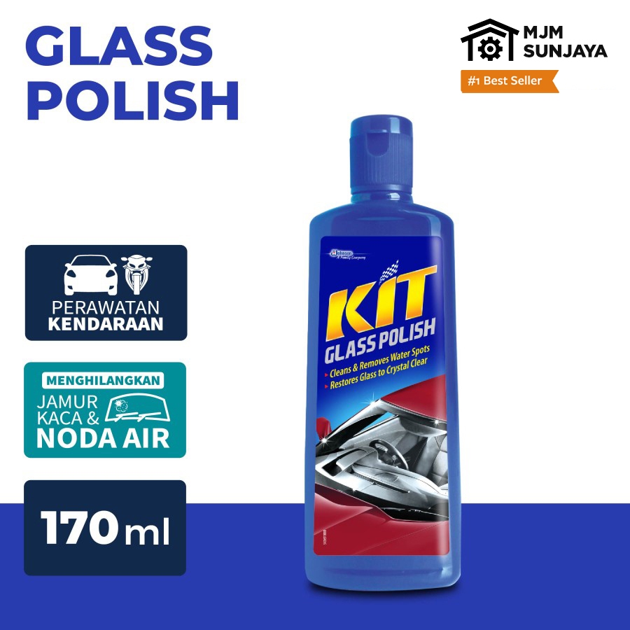 Jual KIT Glass Polish 170mL Cairan Pengkilap Pembersih Poles Kaca Mobil ...