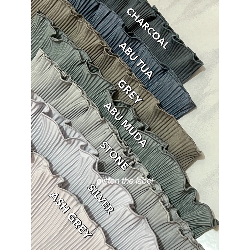 Jual MIDI Wavy Pleats Skirt 7/8 / Rok Plisket wavy / Rok Plisket Lidi ...