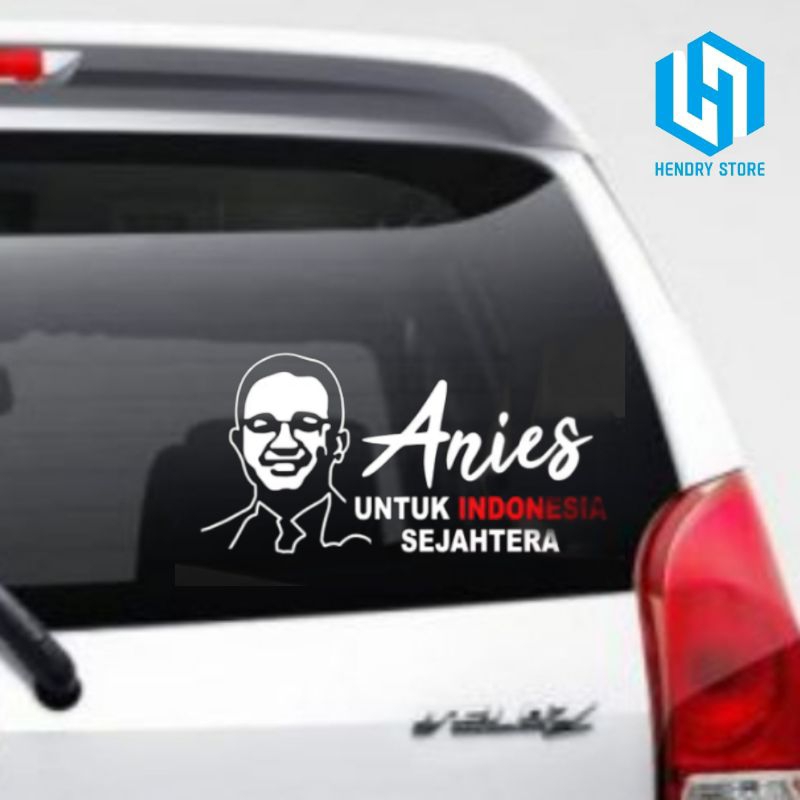 Jual STICKER ANIES BASWEDAN UNTUK INDONESIA STIKER CUTTING KACA MOBIL ...