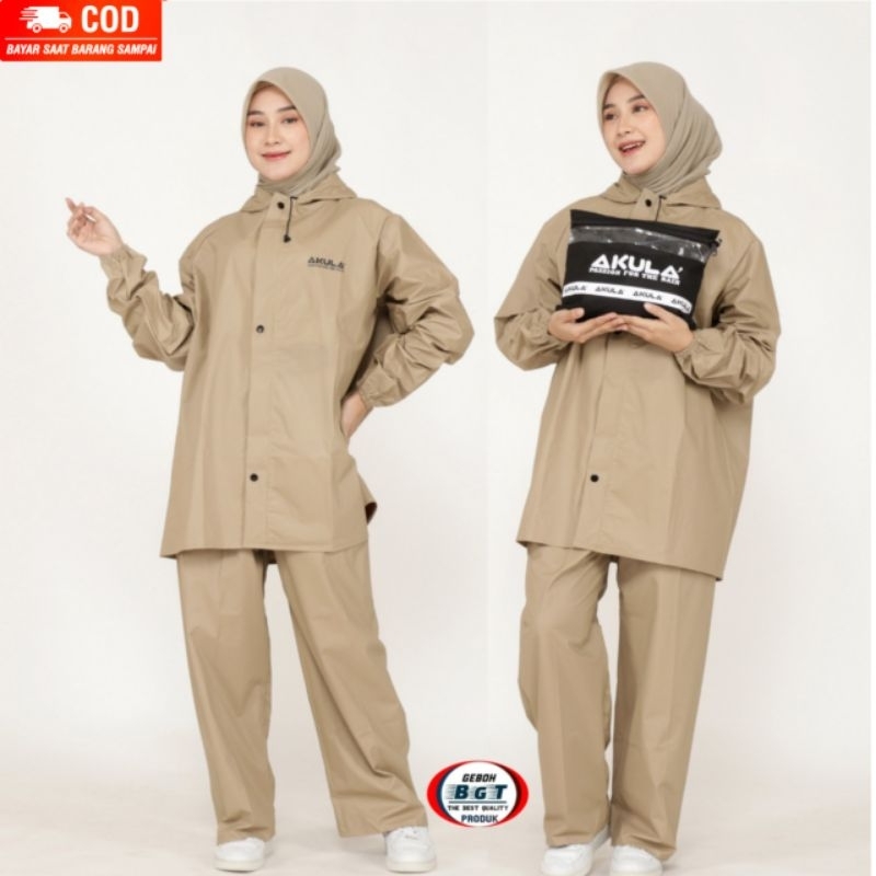 Jual RAINCOAT !! JAS HUJAN Pria Wanita BY AKULA BAHAN PVC 025 BEST QUALITY ANTI REMBES | Shopee ...