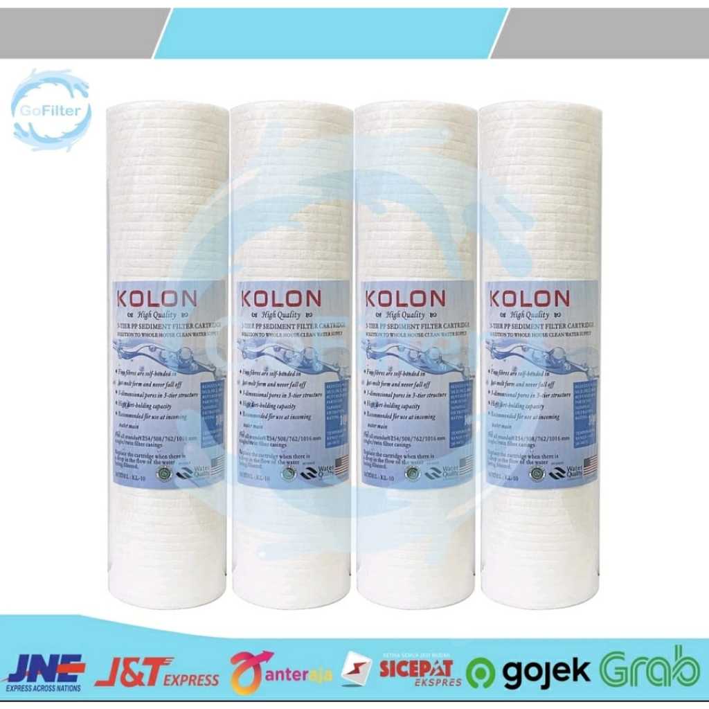 Jual PP FILTER AIR CARTRIDGE SPUN SEDIMEN KOLON ZONE 10” 10 INCI 10 ...