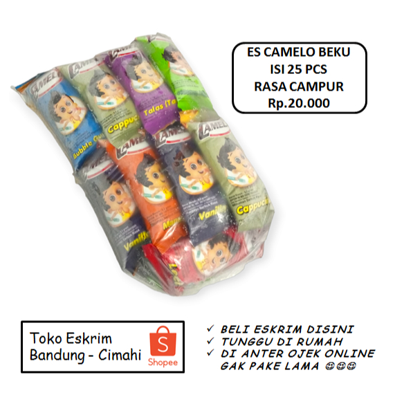 Jual Es Camelo Beku Isi 25 Pcs Bandung Cimahi | Shopee Indonesia