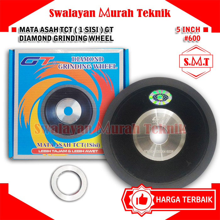 Jual GT Diamond Wheel Asah TCT 5" Grinding Polishing Sharpener Wheel ...