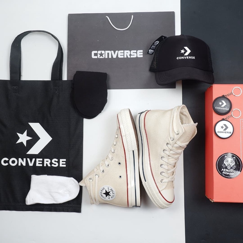 Jual [ BANYAK BONUS ] Cons Chuck Taylor All Star 70S High Parcment BNIB ...
